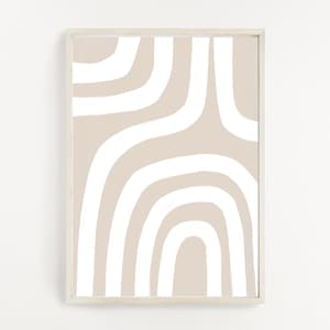 Neutral Wall Art Beige White Art Printable Wall Art Beige Neutral Print ...
