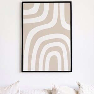 Neutral Wall Art Beige White Art Printable Wall Art Beige Neutral Print ...
