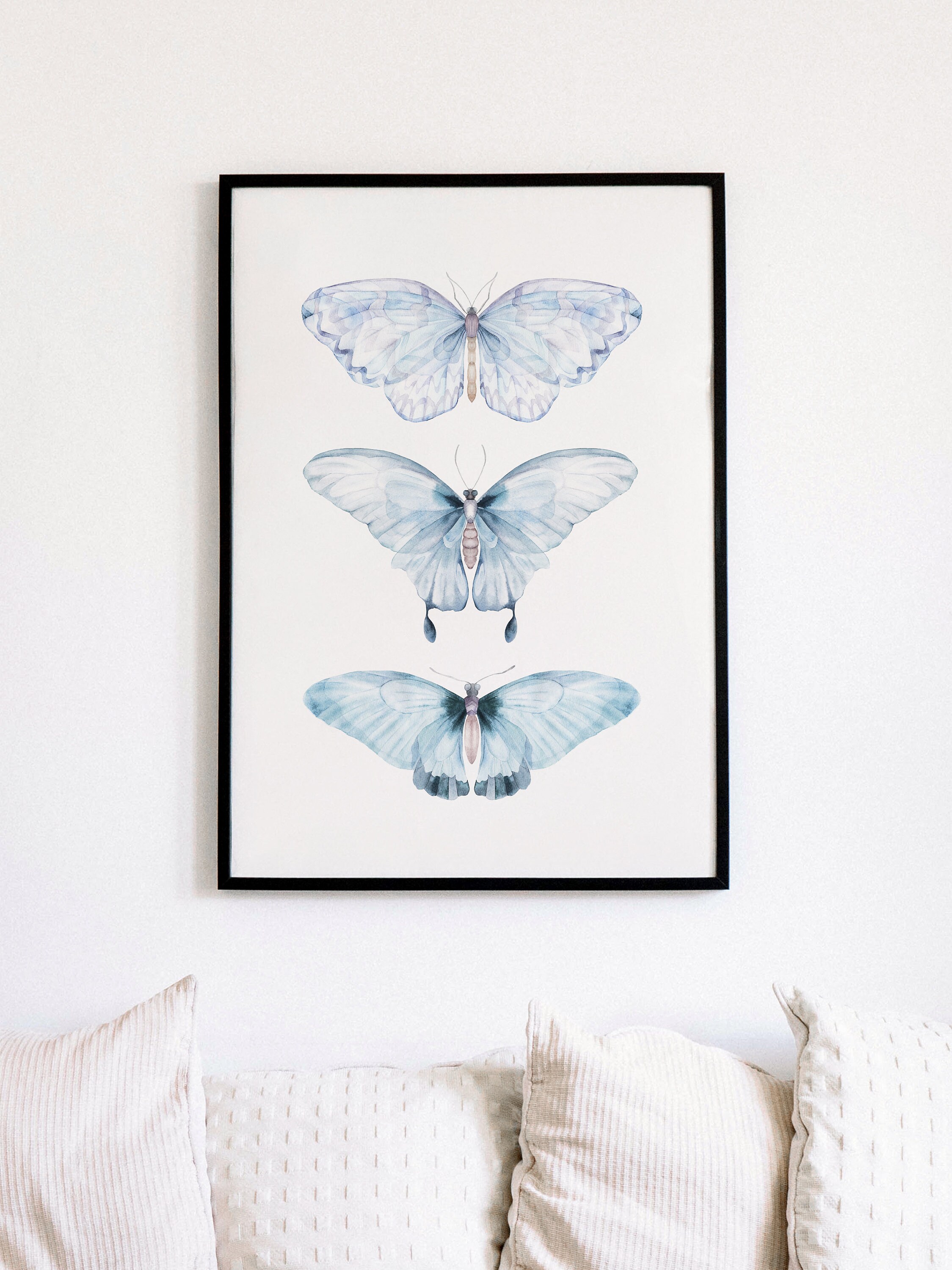 Butterfly Wall Art Butterfly Poster Watercolor Butterfly Print ...
