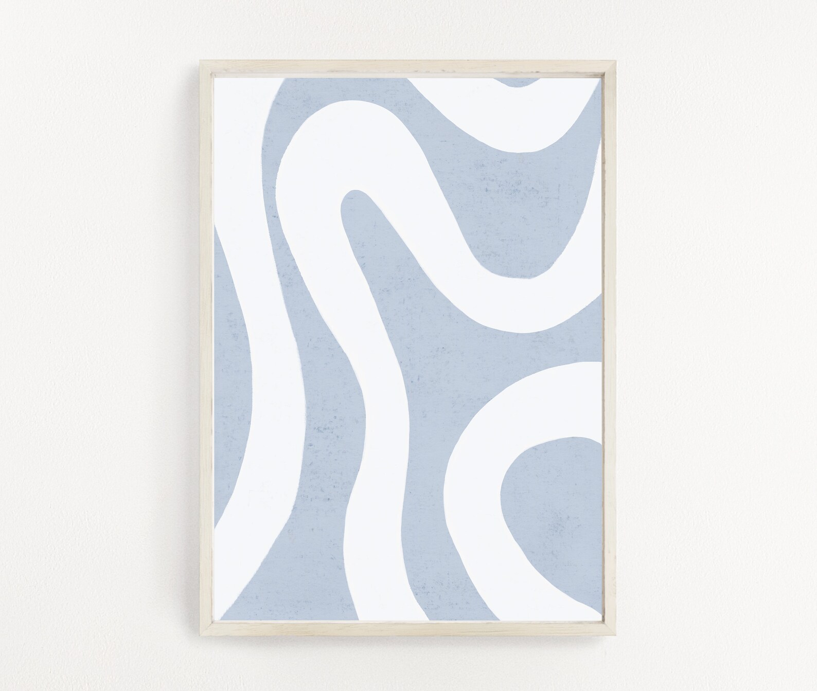 Neutral Wall Art Blue White Art Printable Wall Art Beige Neutral Print ...