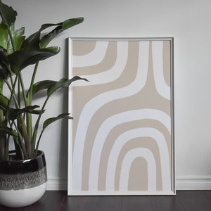 Neutral Wall Art Beige White Art Printable Wall Art Beige Neutral Print ...