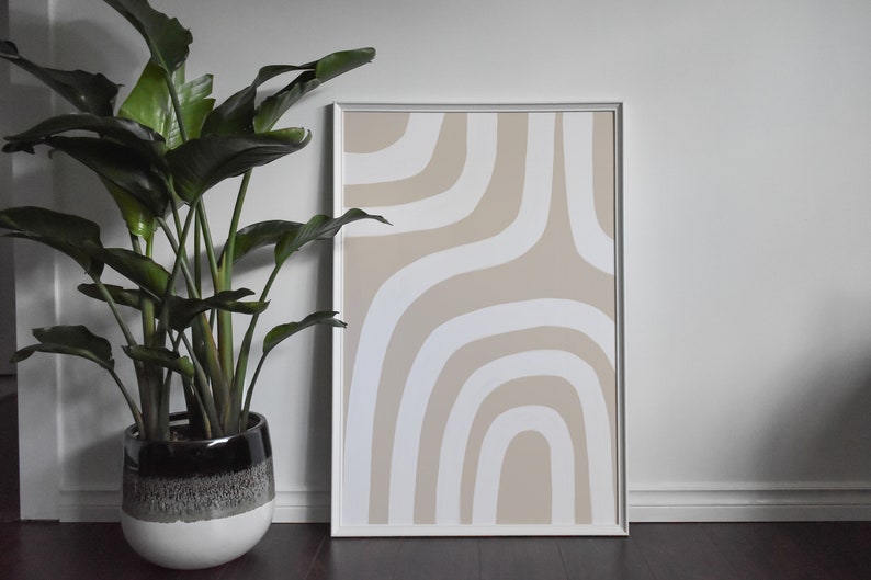 Neutral Wall Art Beige White Art Printable Wall Art Beige - Etsy