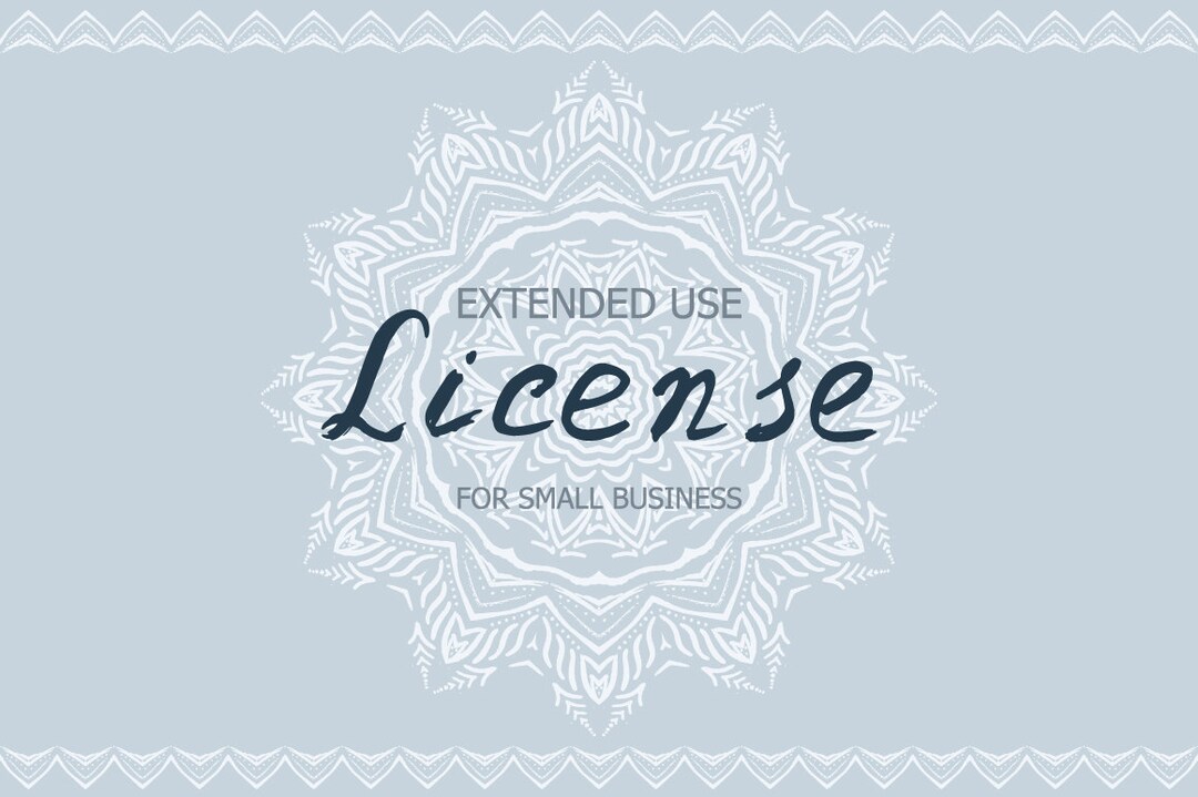 EXTENDED LICENSE No Credit Required / Single Product - Etsy