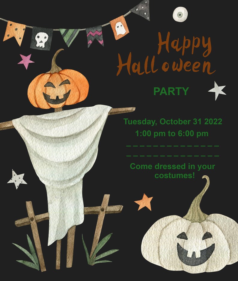 Halloween Watercolor Clipart Fall Pumpkin Autumn Clipart PNG - Etsy