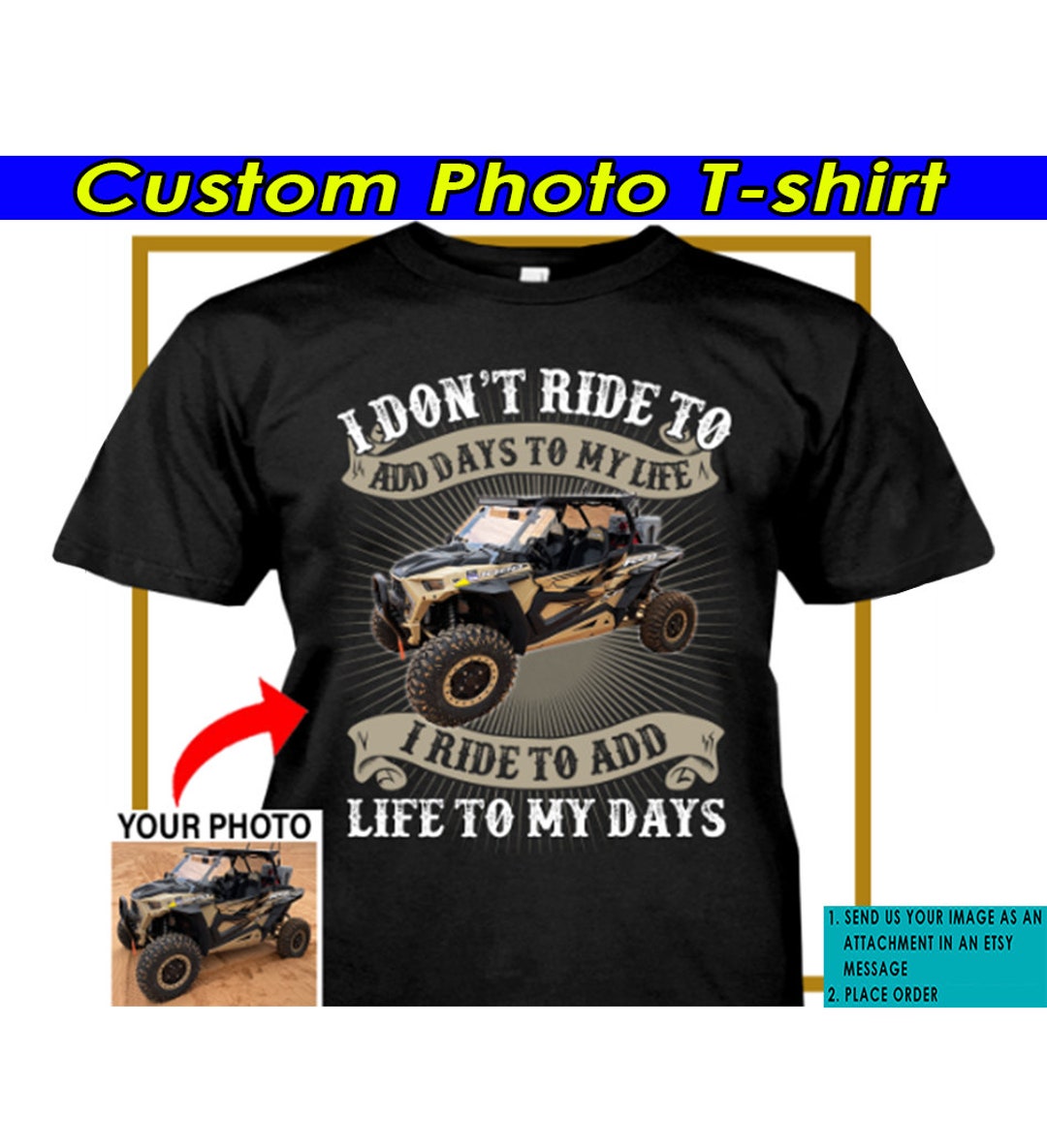ATV UTV off Road Personalized Photo T-shirt, Dirt Quad Lovers, off Road ...