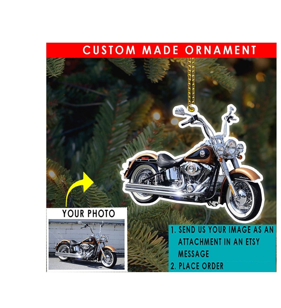 Unique Gifts for Bikers Motorcycle Personalized Ornament, Bikers Cool ...