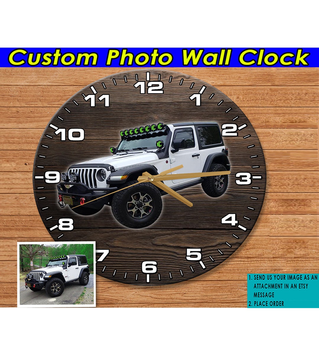 Off-roading Suvs off Road Personalized Wooden Wall Clock, Gifts for Mud ...