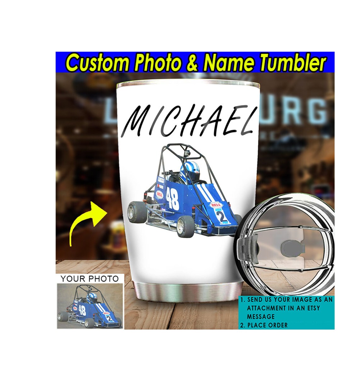 Midget Car Quarter Midget Dirt Track Racing Personalized Photo and Name ...