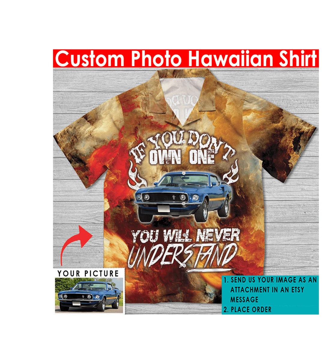 Muscle Car Hot Rod Personalized Photo Hawaiian Shirt Custom - Etsy