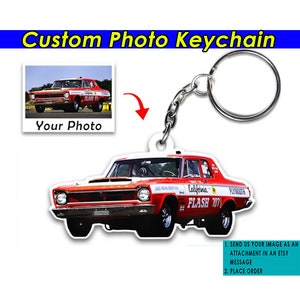 Drag Racing Super Stock Car Personalized Keychains, Unique Gifts for ...