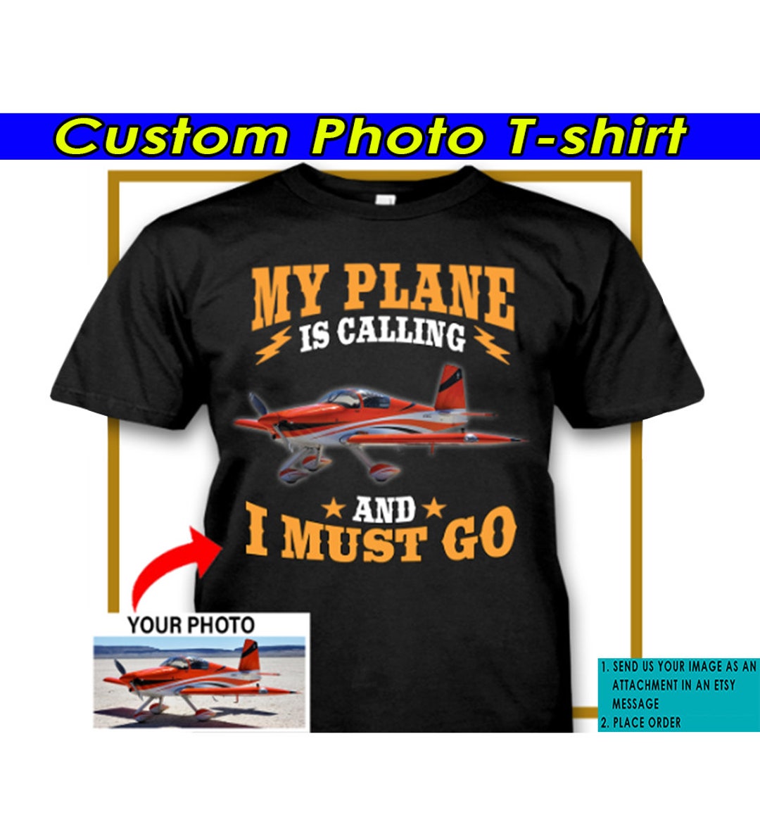 Aircraft Gift Airplane Personalized T-shirt, Gift for Aircraft Owners ...