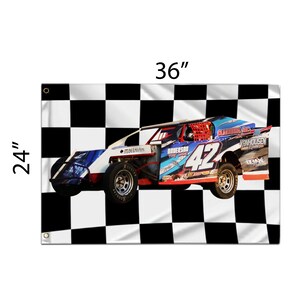 Dirt Track Racing Gifts Midget Personalized Photo Checkered Flag ...