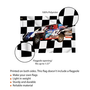 Dirt Track Racing Gifts Midget Personalized Photo Checkered Flag ...