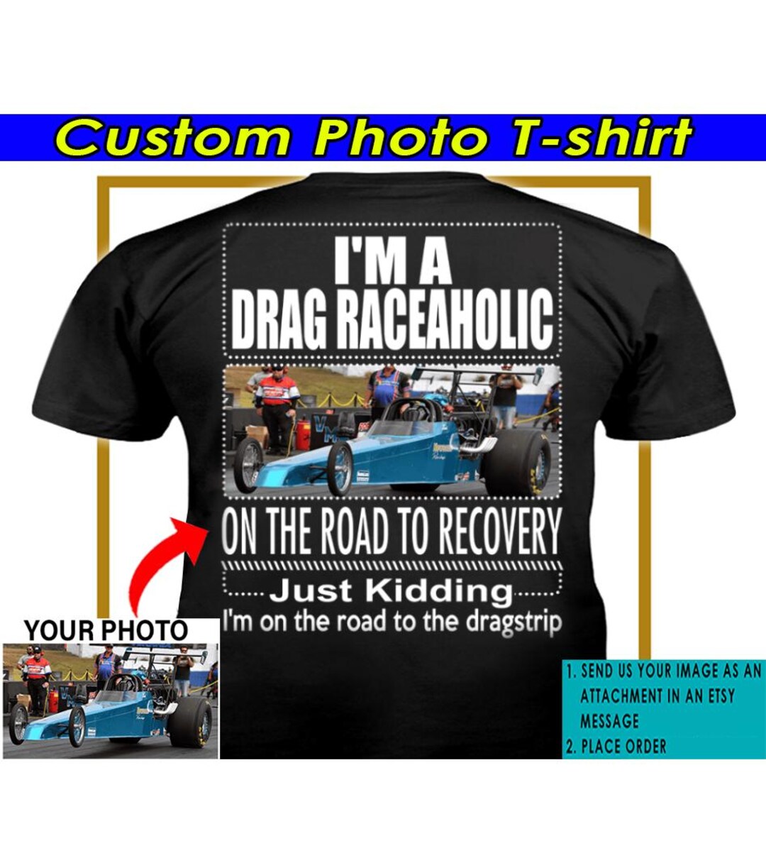 Funny Dragster Drag Racing Racer Personalized T-shirt, Unique Gifts for ...