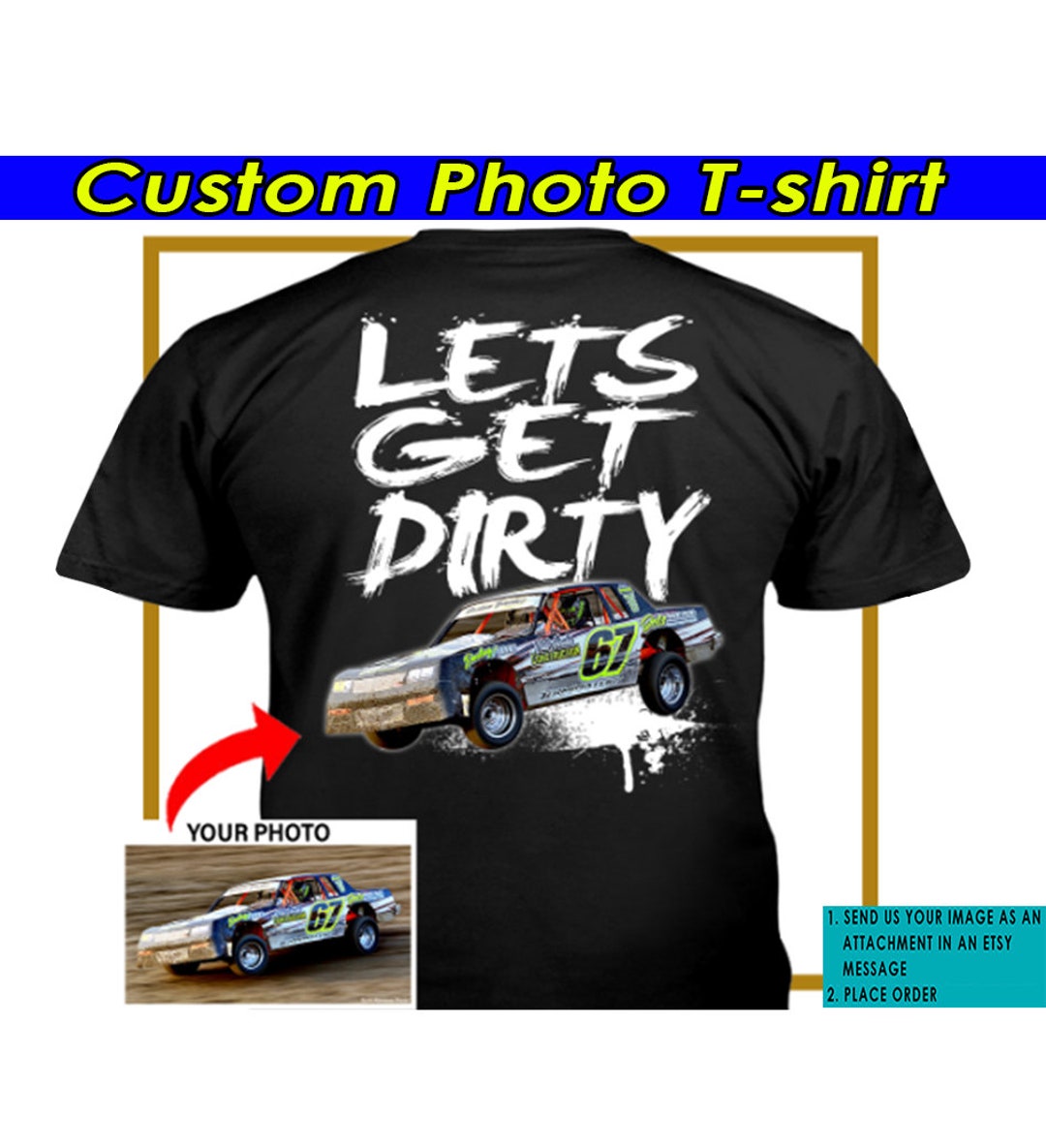 Street Stock Dirt Track Racing Car Personalized Photo T-shirts, Late ...