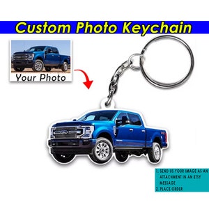 Classic Pickup Truck Personalized Keychains, Gifts for Car Guys, Modern ...