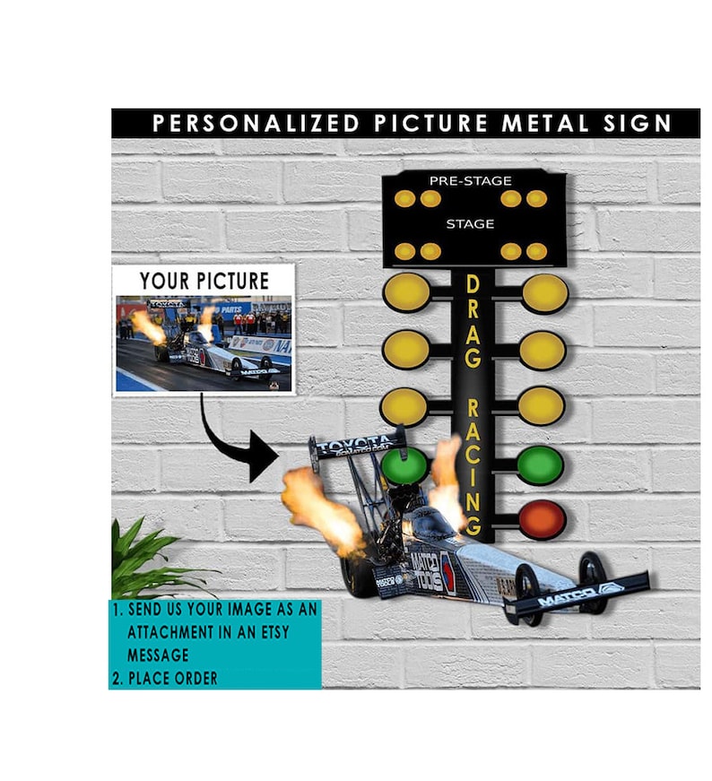 Drag Racing Signs Dragster Personalized Photo Metal Sign - Etsy