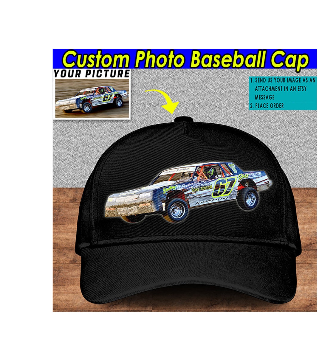 Street Stock Car Dirt Track Racing Personalized Baseball Classic Cap ...