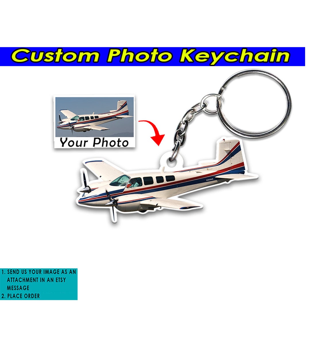 Airplane Gift Aircraft Personalized Keychains, Aircraft Lovers, Gifts ...