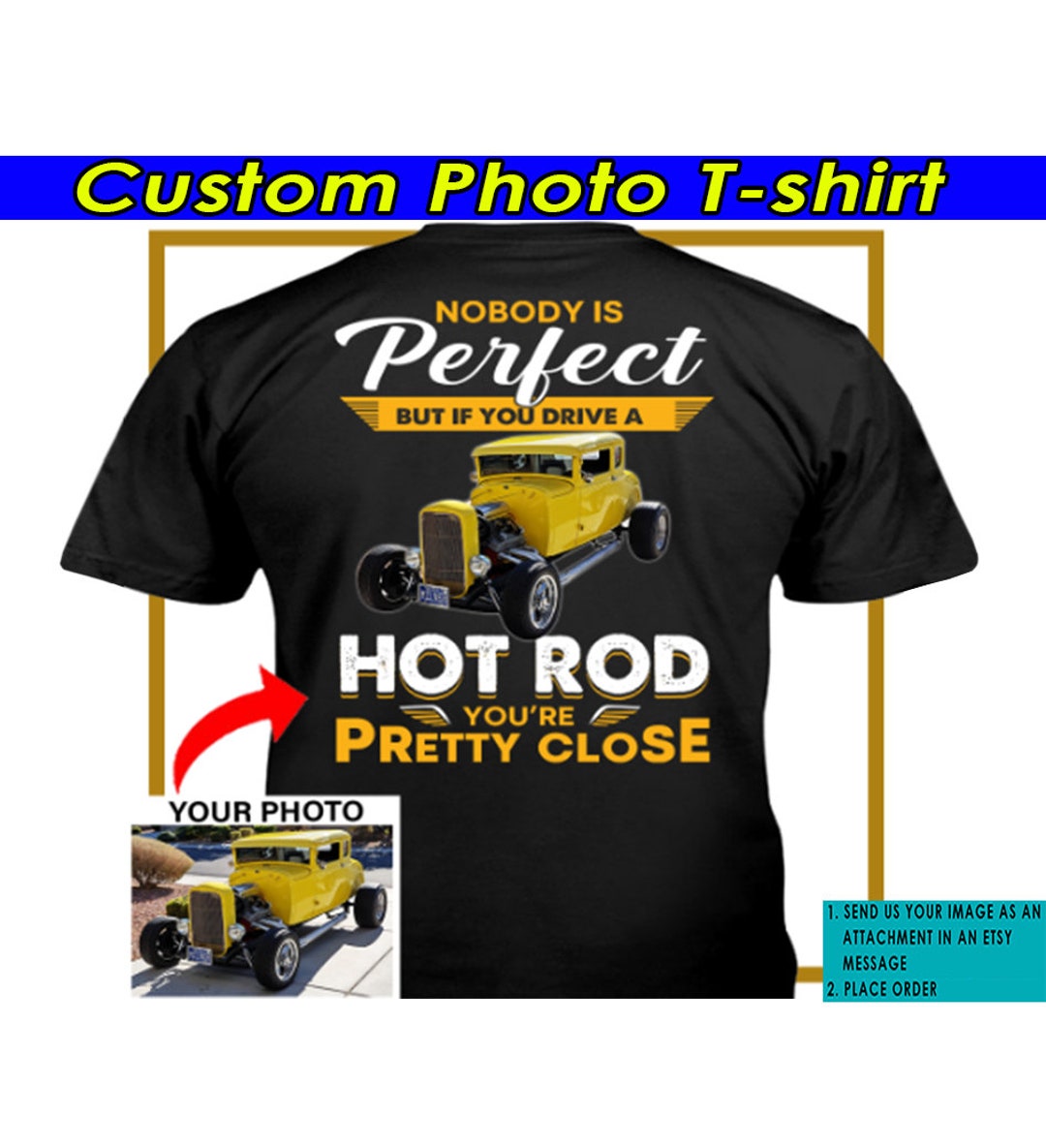 Hot Rod Rat Rod Car Personalized T-shirt, Classic Muscle Car, Custom ...