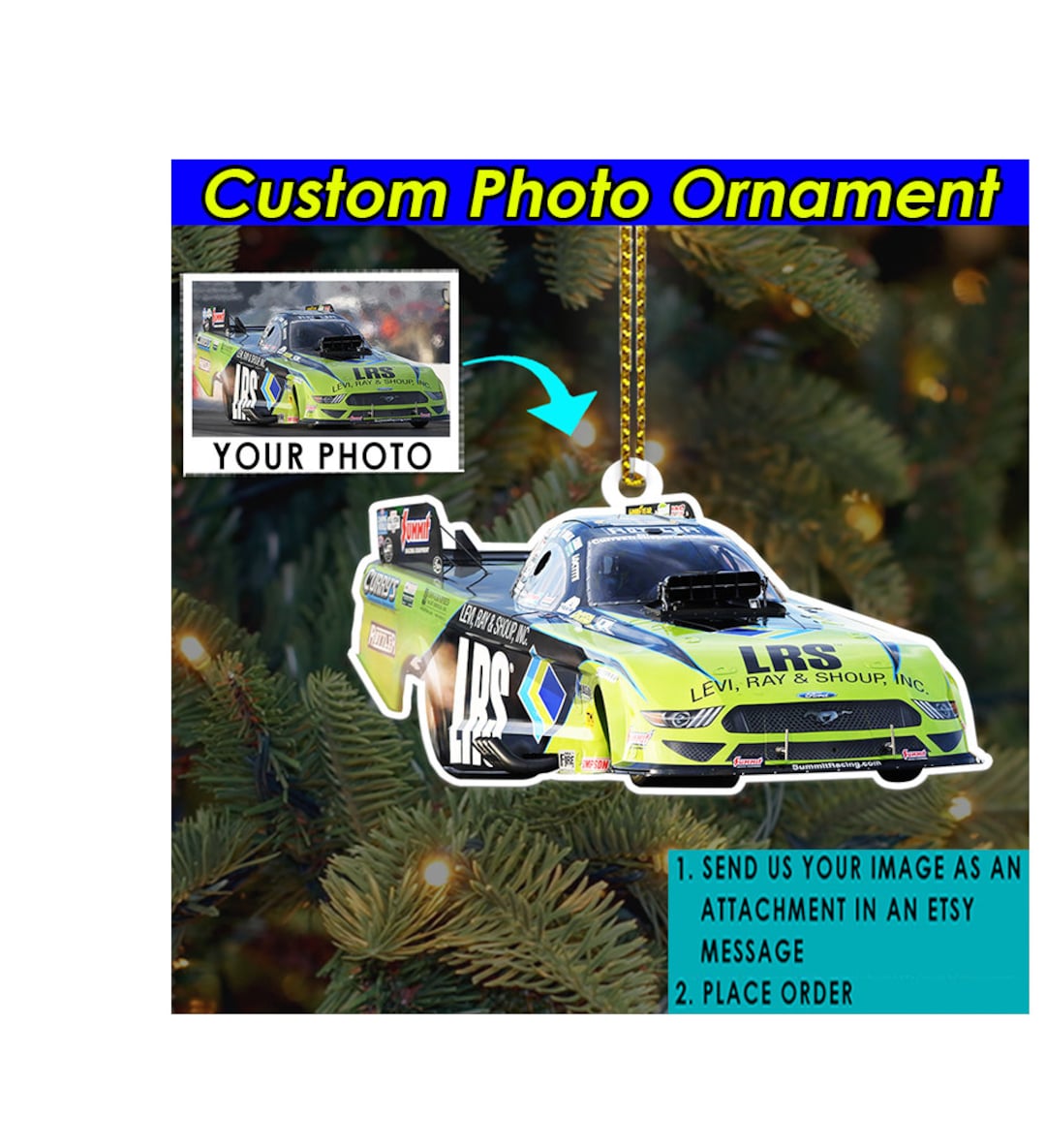 Funny Car Personalized Ornament, Drag Racing Gift, Unique Gifts for Car ...