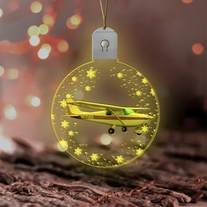 Aircraft Airplane Personalized Led Acrylic Ornament, Airplane Gift ...