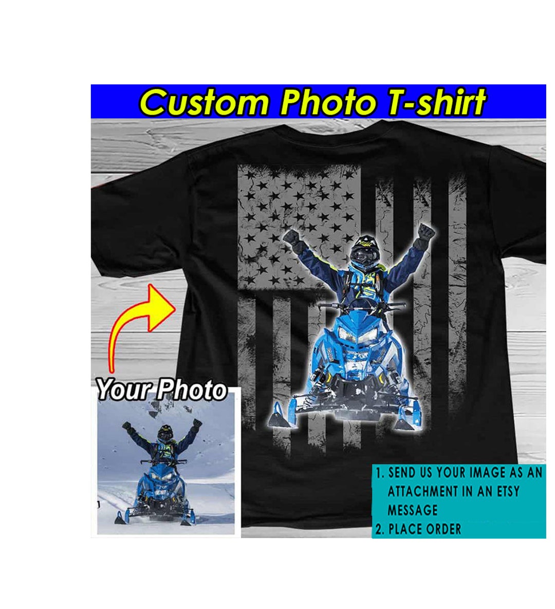 Motor Sled Snowmobile Personalized T-shirts, Snow Scooter, Snowboarding ...