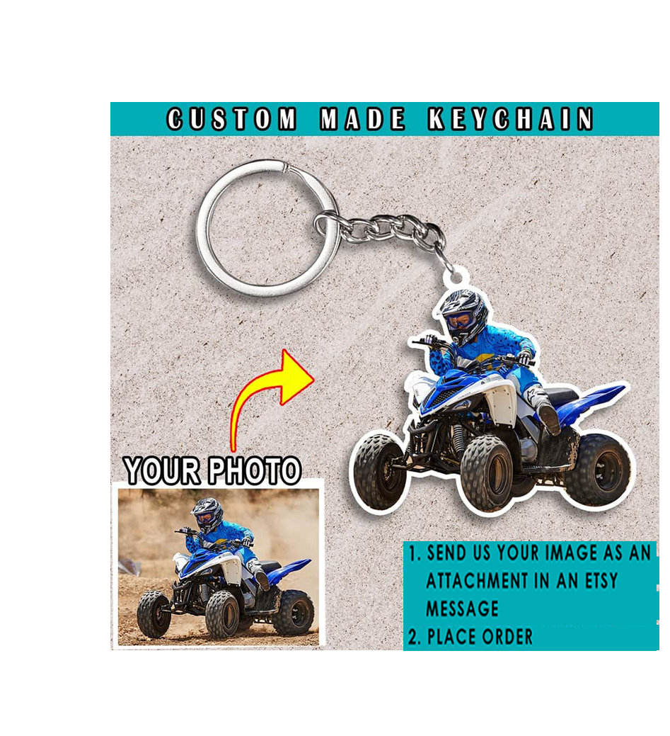 ATV UTV Dirt Quad Personalized Keychains Cool Gifts for Dirt - Etsy