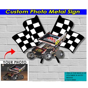 Hot Rod Drag Racing Car Personalized Photo Metal Sign, Unique Gifts for ...