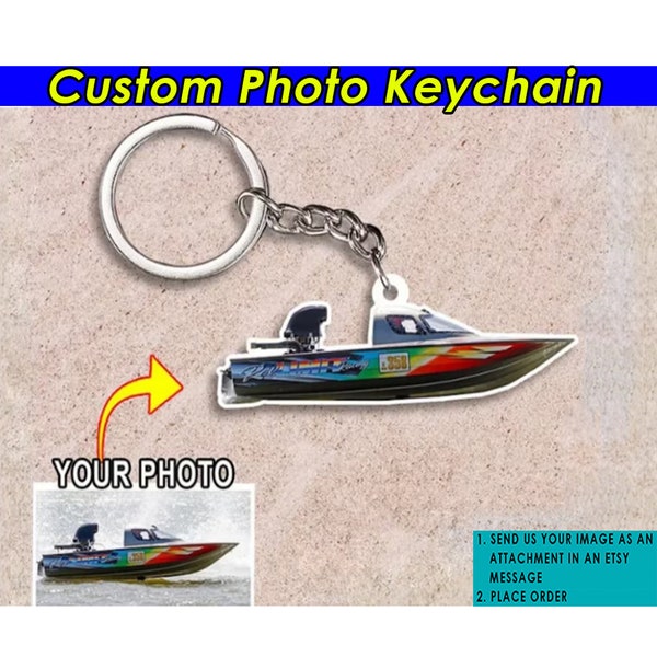 Boat Keychain - Etsy