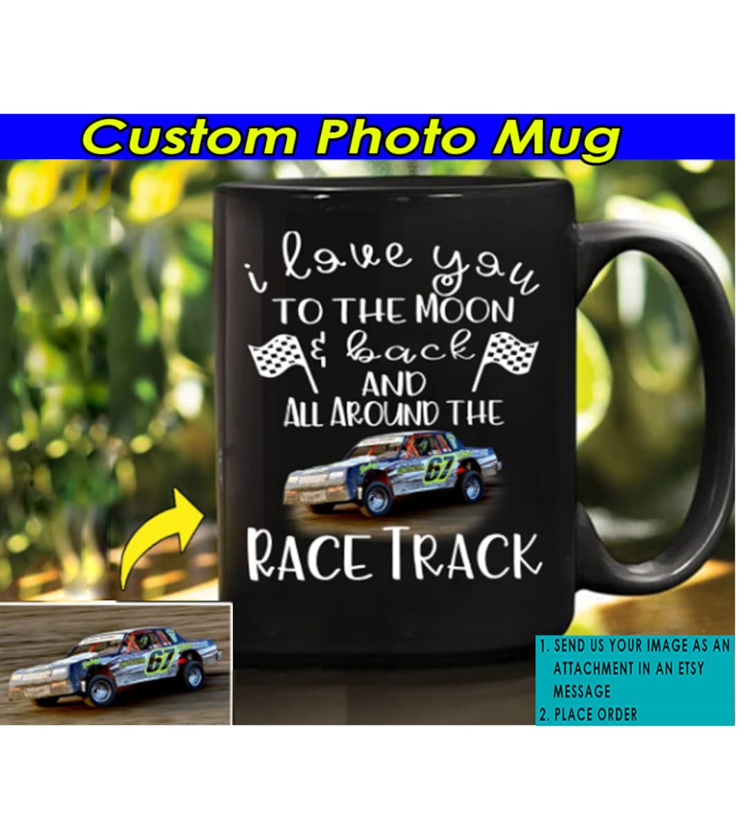 Funny Late Model Dirt Track Racing Personalized Photo Mugs, Unique ...