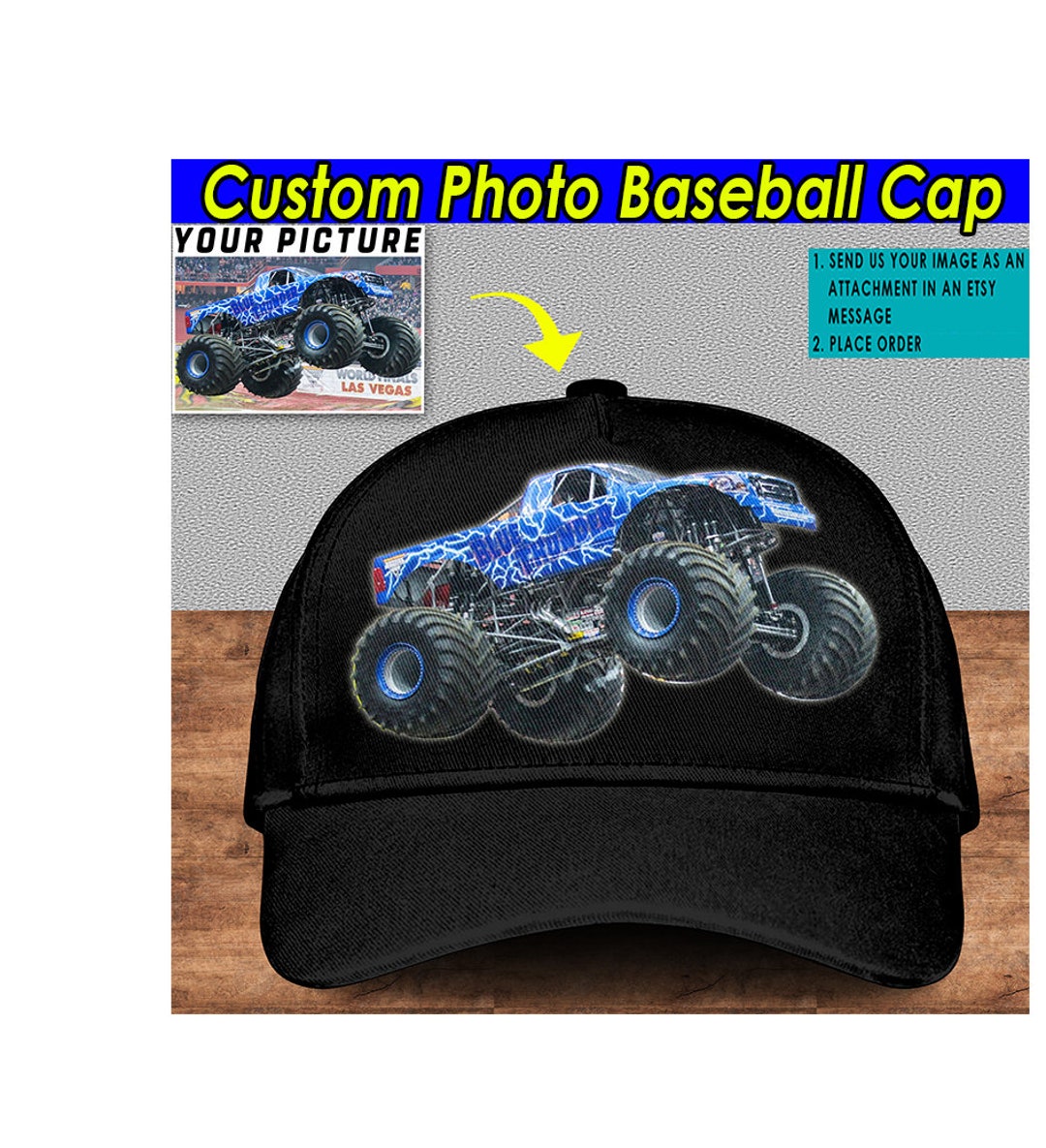 Monster Truck Lifted Truck, Personalized Baseball Classic Cap, Mud ...