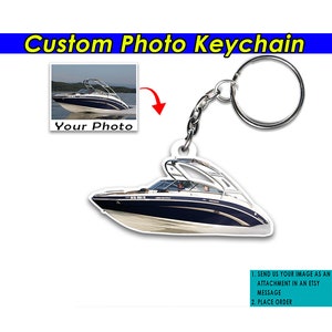Boat Personalized Keychains, Deck Boat, Jet Boat, Pontoon Boat ...
