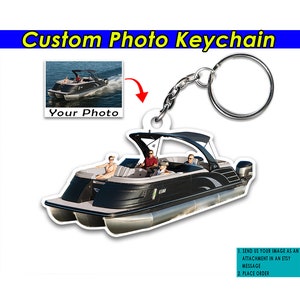 Boat Personalized Keychains, Deck Boat, Jet Boat, Pontoon Boat ...