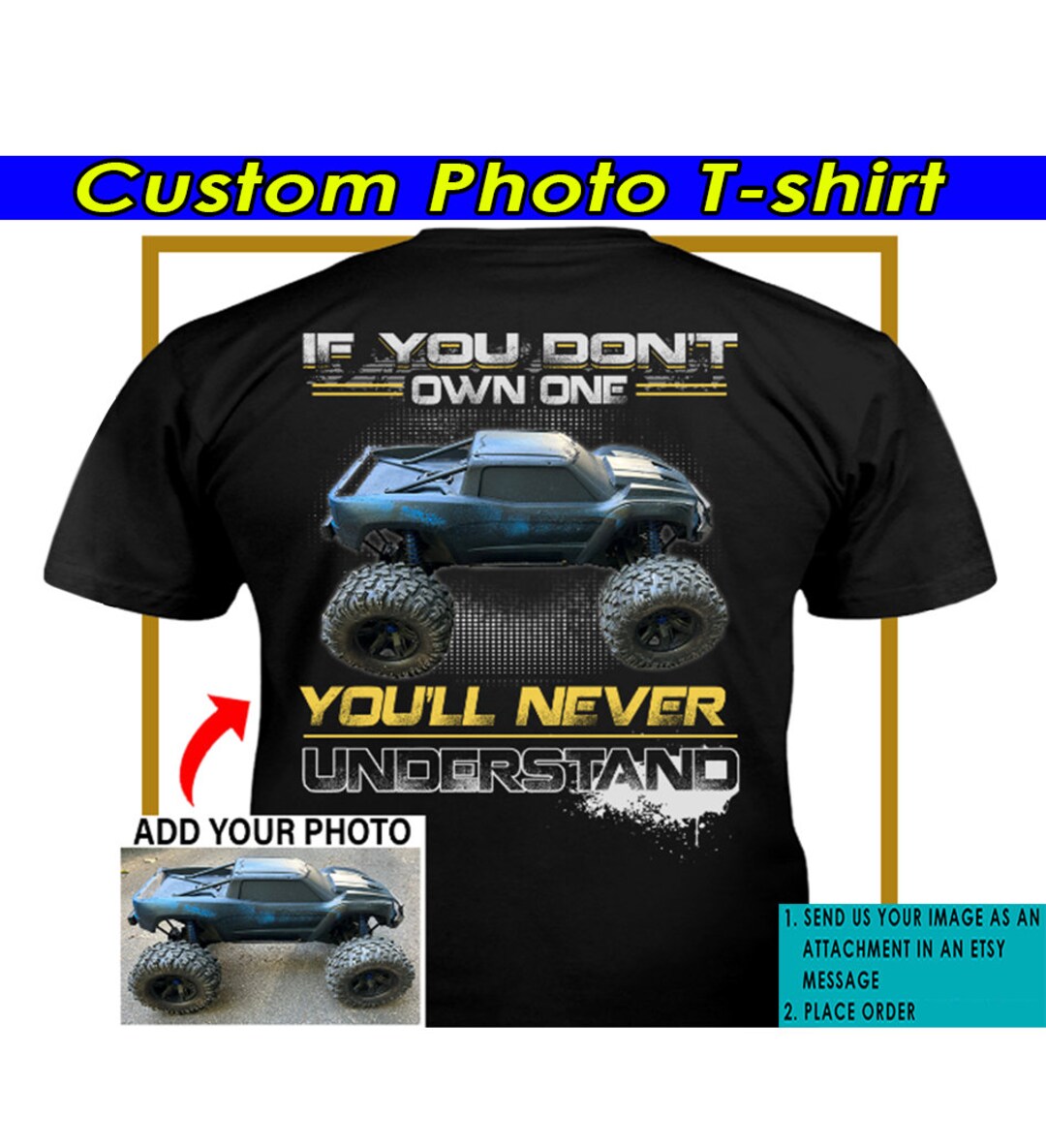 RC Car Personalized Photo T-shirts, Custom Gift for Off-road RC Car ...