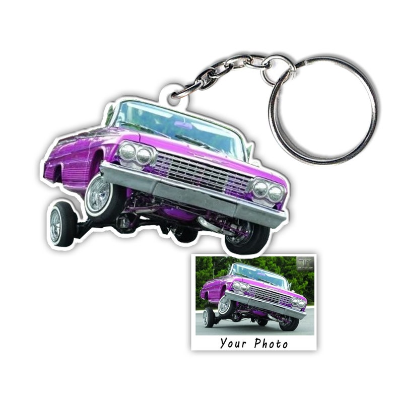 Lowrider Car Personalized Photo Keychains, Cool Gift for Car Guys ...