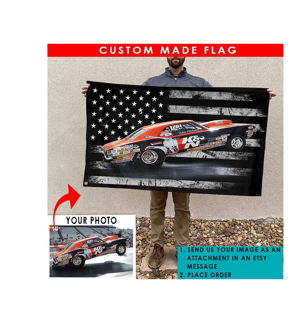 Dune Buggy Personalized Photo Flag, Unique Gifts for Car Guys, Muscle ...