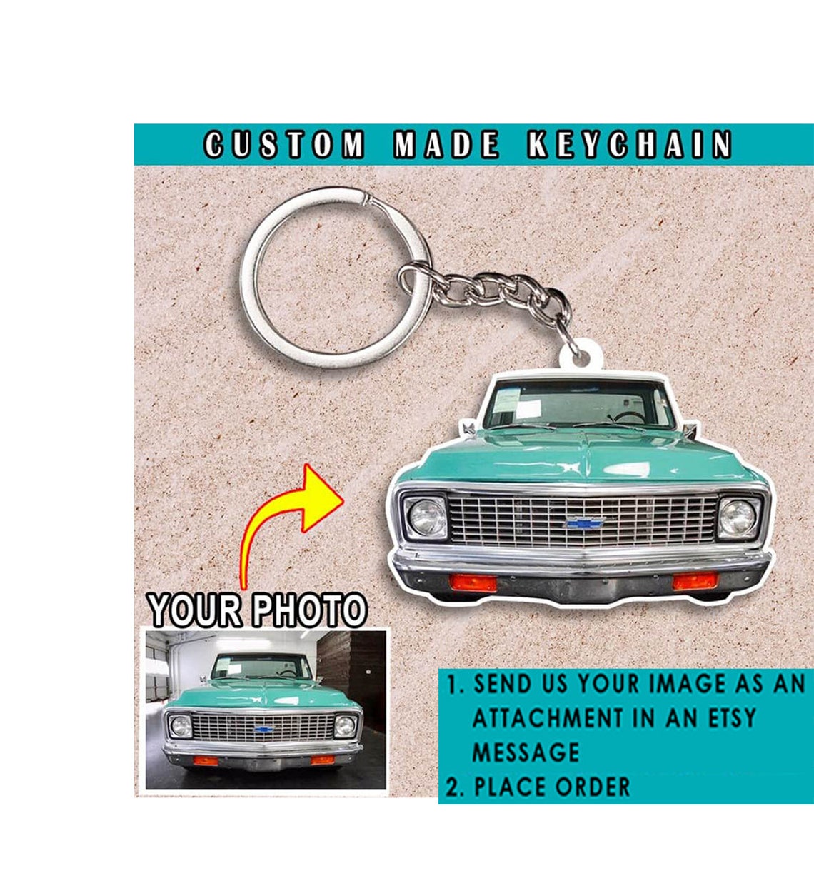 Classic Pickup Truck Personalized Keychains Gifts for Car - Etsy