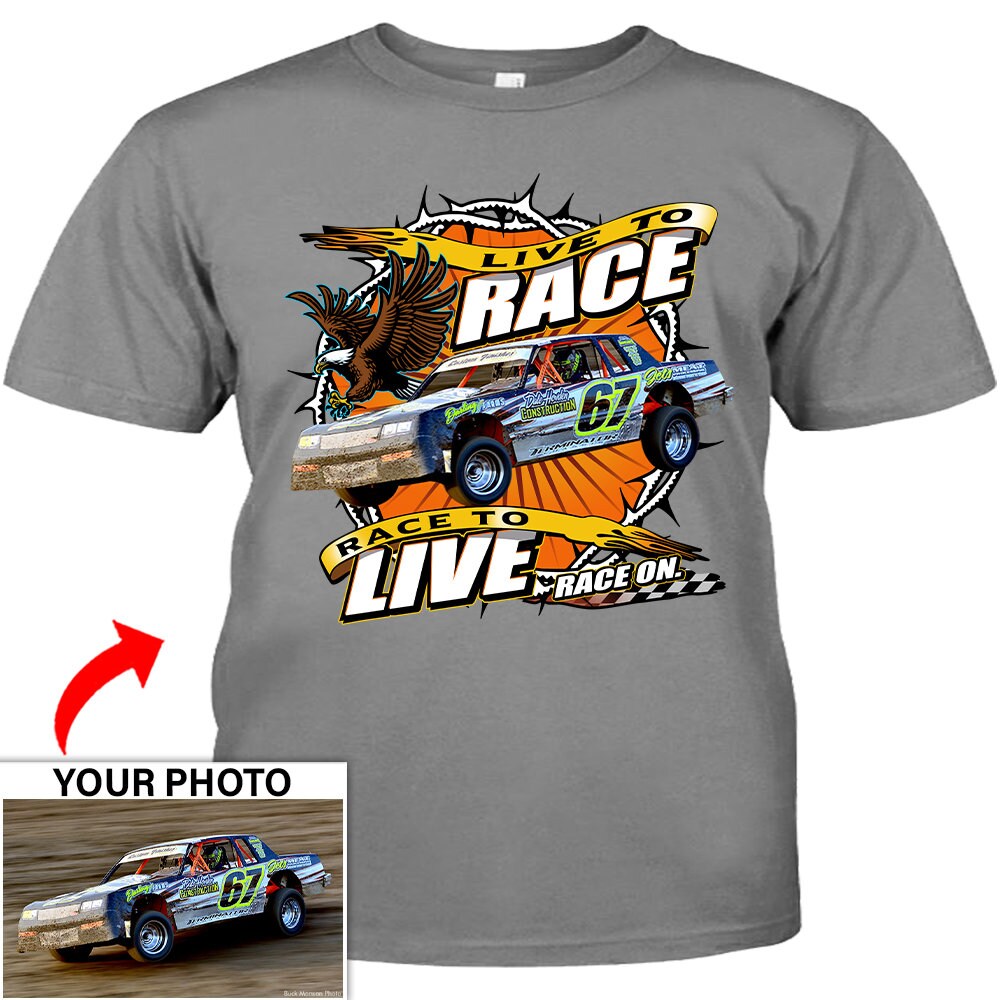 Sprint Car Dirt Track Racing Personalized Photo T-shirts, Unique Gift ...