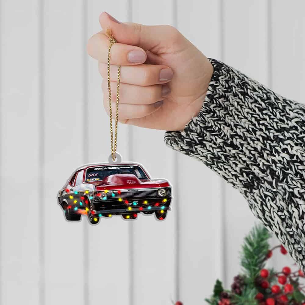 Drag Racing Racer Xmas Personalized Ornament, Drag Racing Christmas ...