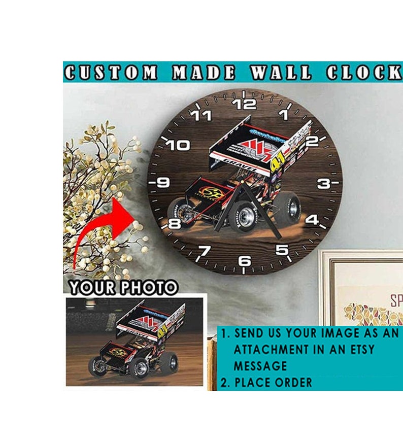 Personalized Drag Racing Wooden Wall Clock Drag Car | Etsy