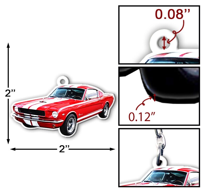 Unique Muscle Car Personalized Photo Keychains, Cool Gift for Car Guys ...