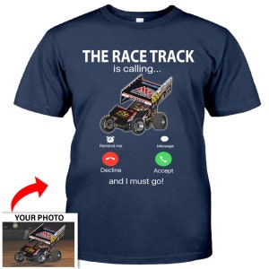 Sprint Car Racing Dirt Track Race Personalized Photo T-shirt, Late ...