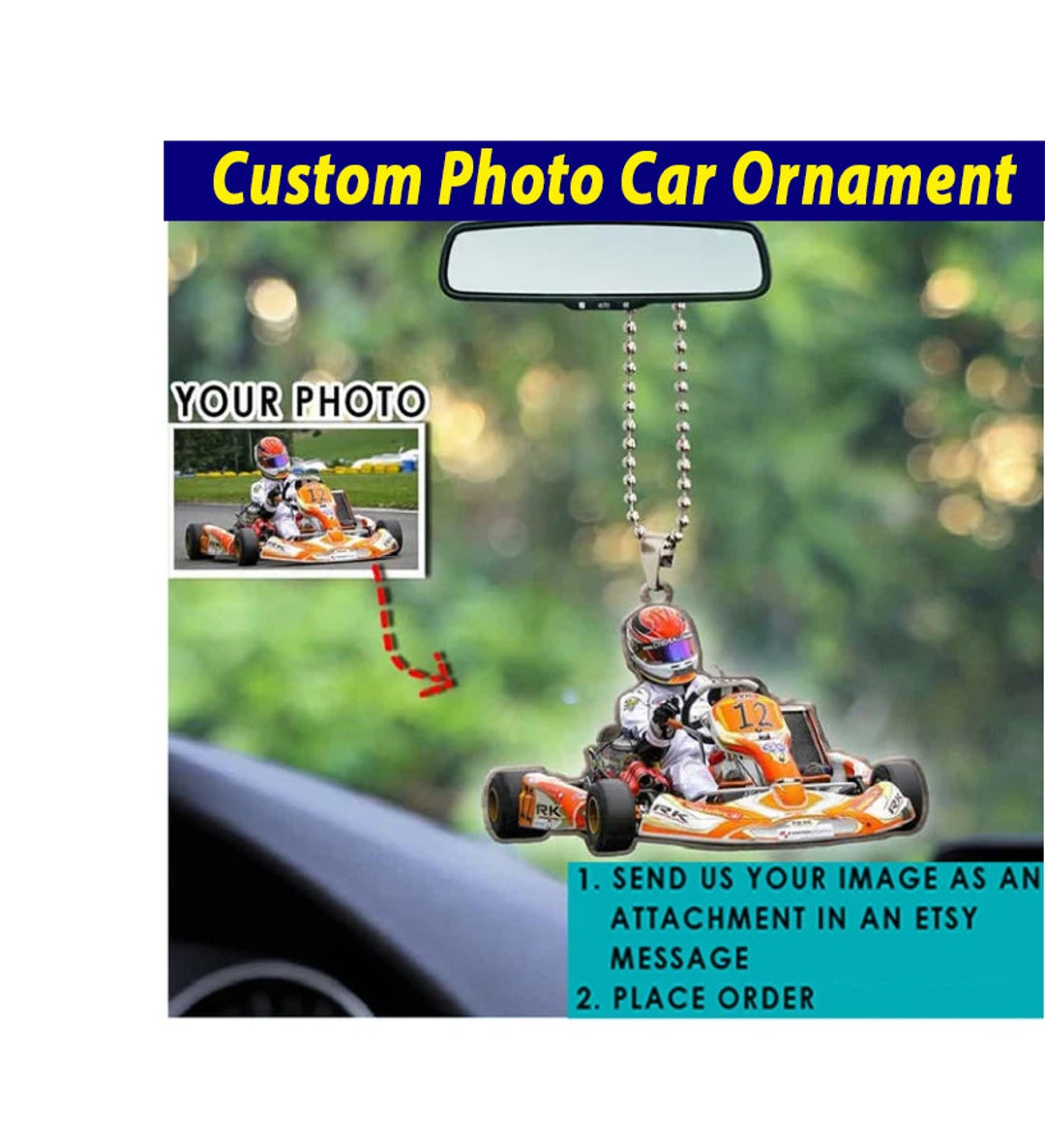 Go Kart Karting Personalized Car Ornament, Unique Gifts for Karting ...