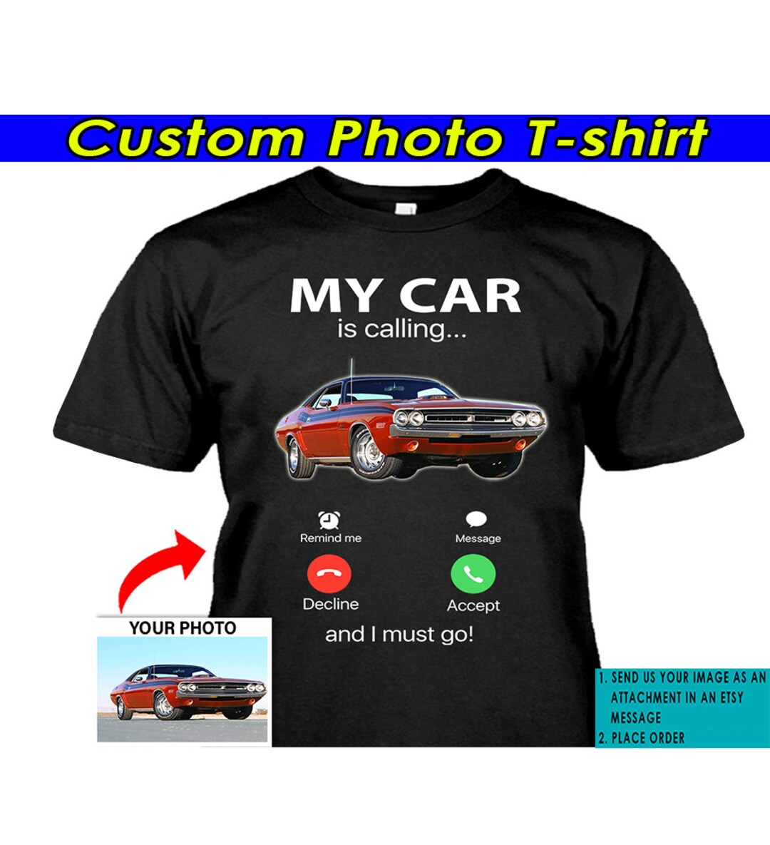 Funny Muscle Car Hot Rod Gifts, Car Personalized Photo T-shirt, Unique ...