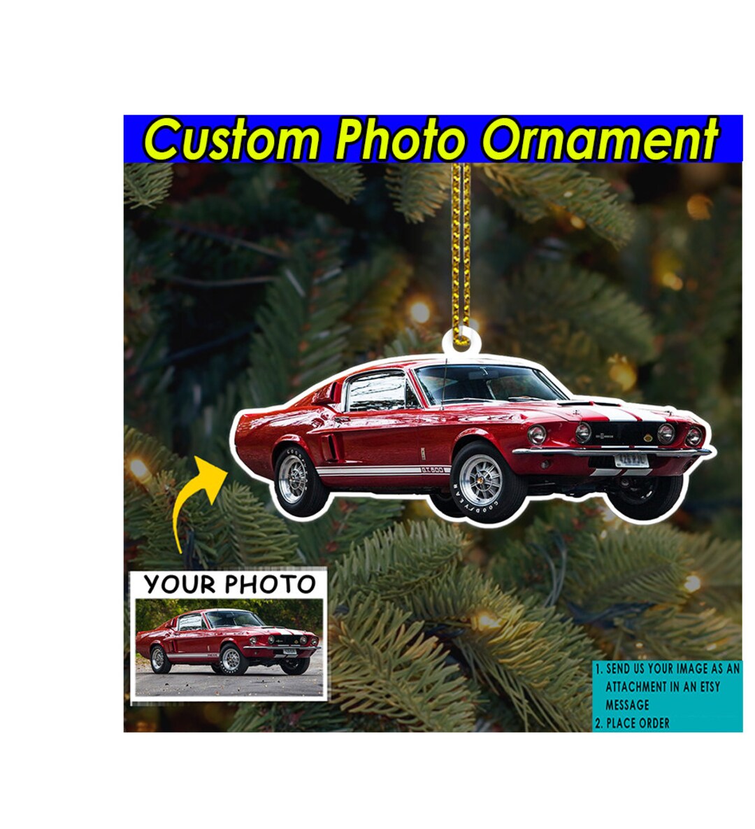 Classic Vintage Muscle Car Personalized Ornament, Unique Custom Car Hot ...