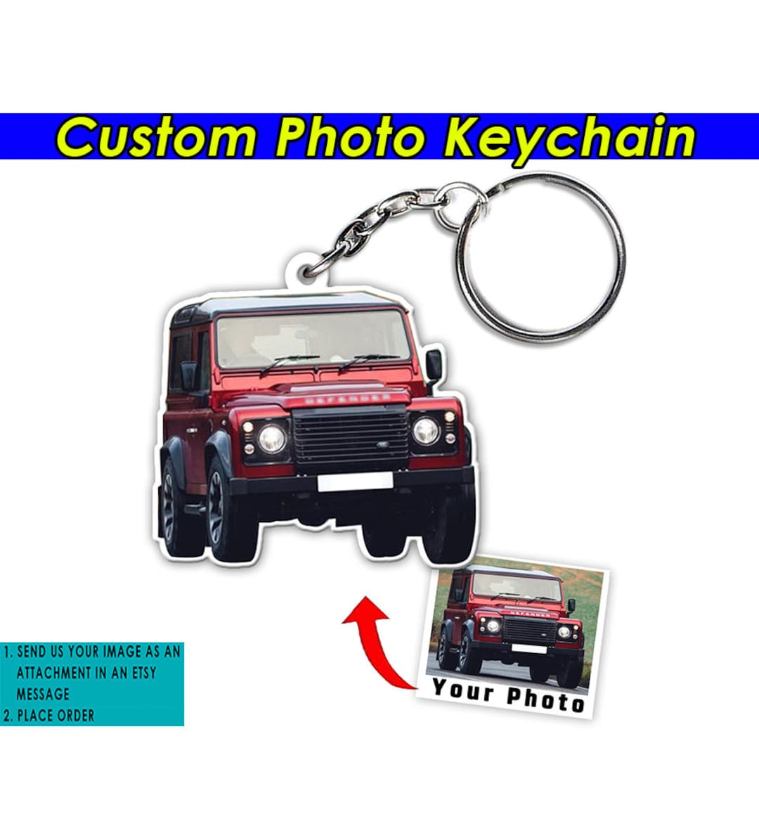 Defender Keychain Suvs Car Personalized Keychains, Off-road Owners ...