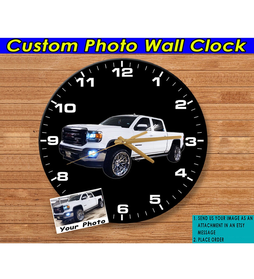 Modern Pickup Truck Personalized Wall Clock Gifts for Car - Etsy