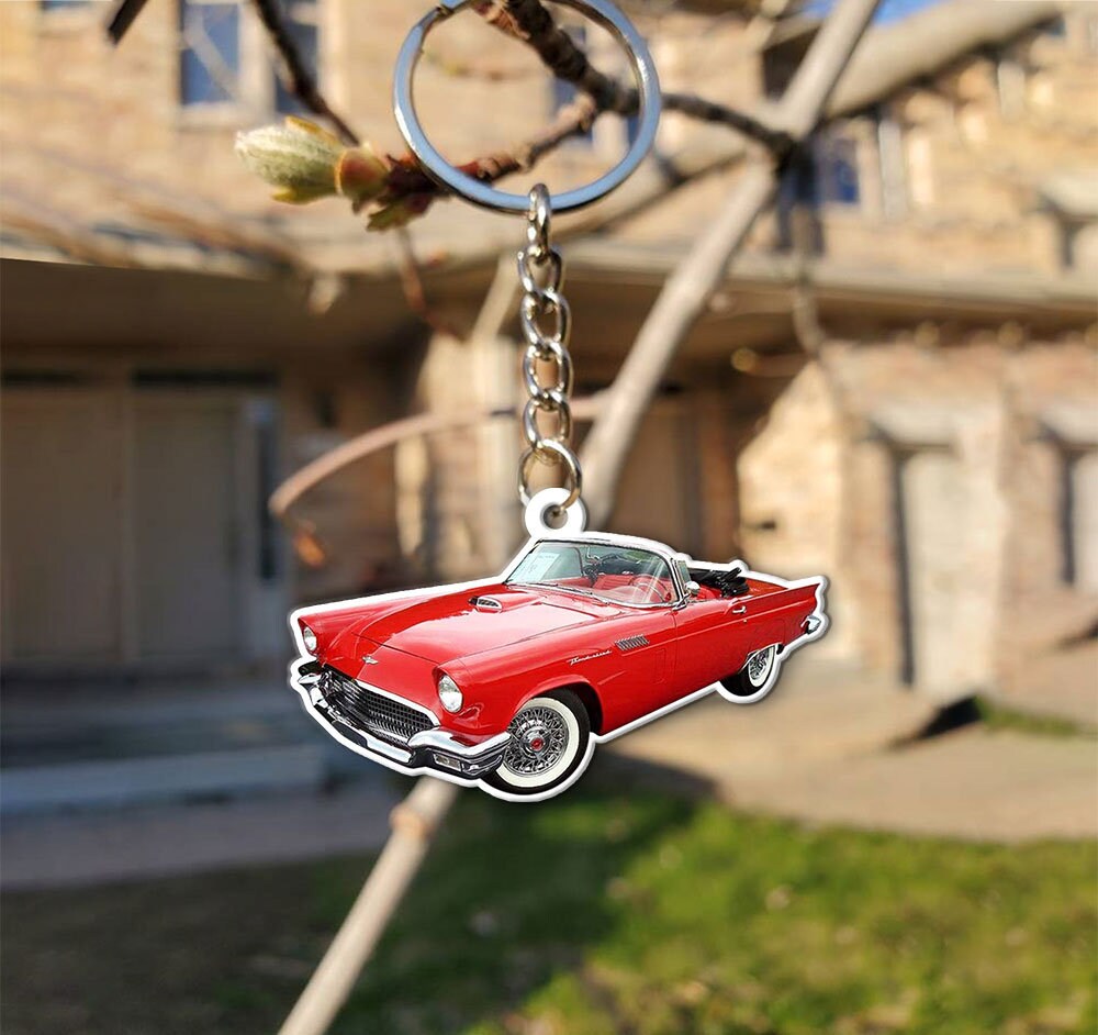 Muscle Car Hot Rod Personalized Photo Keychains, Cool Gift for Car Guys ...