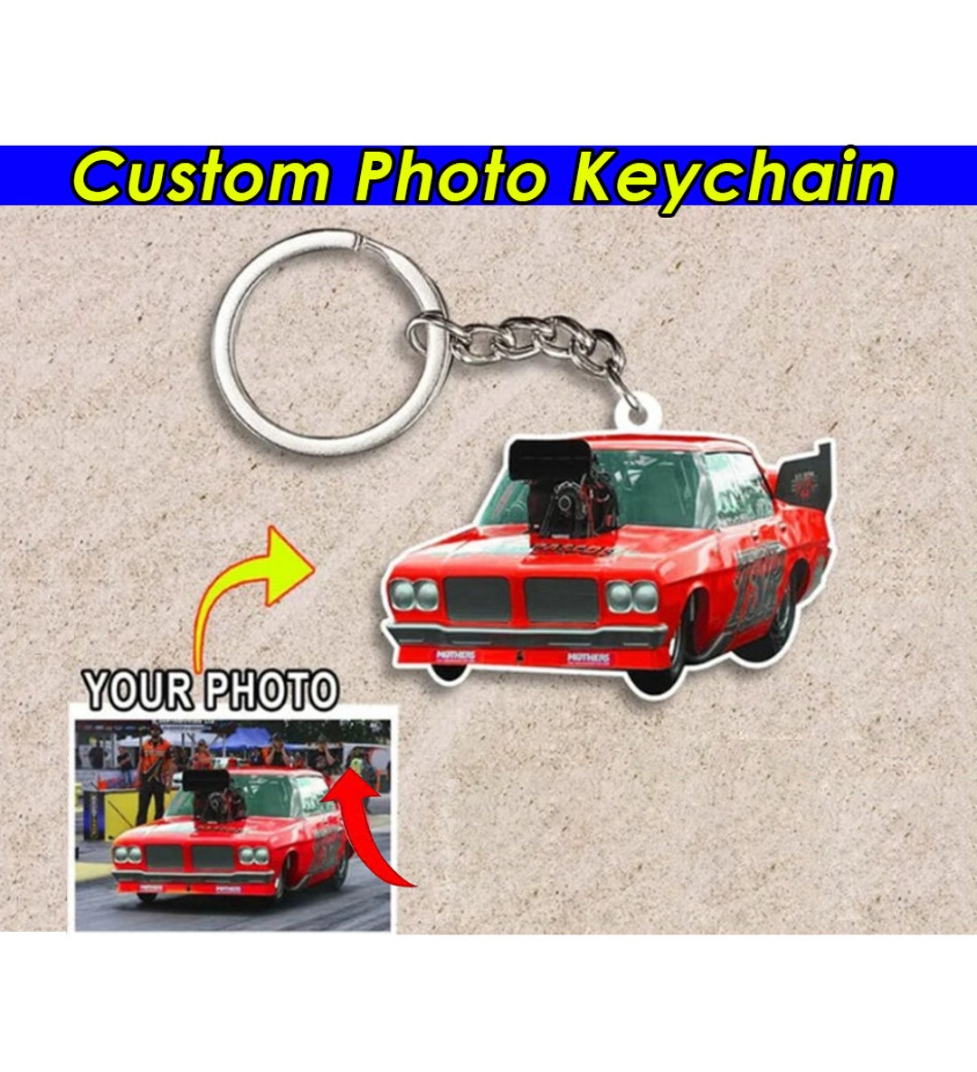 Drag Racing Personalized Keychains, Gifts for Drag Racers, Muscle Car ...